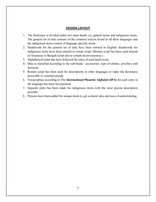 Dictionary of Indigenous Items | PDF