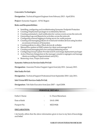 Saravanan_Resume_IBM Updated | DOCX
