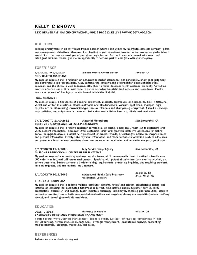 Kelly Brown resume 9 | PDF