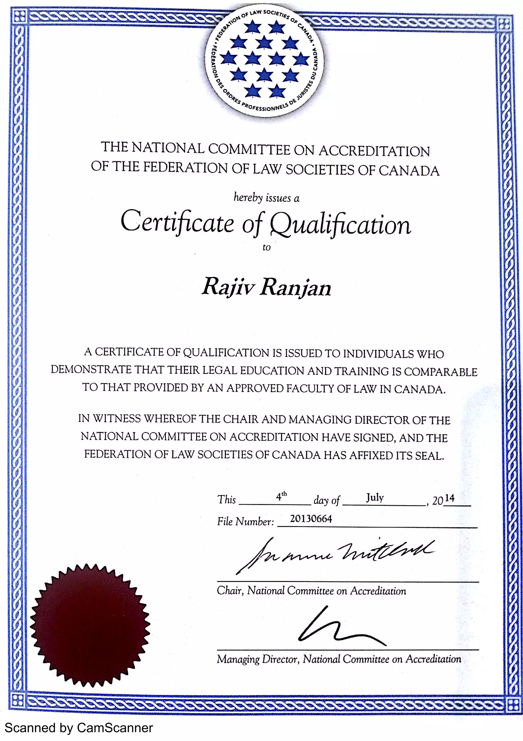 NCA CQ, FLSC, Canada | PDF