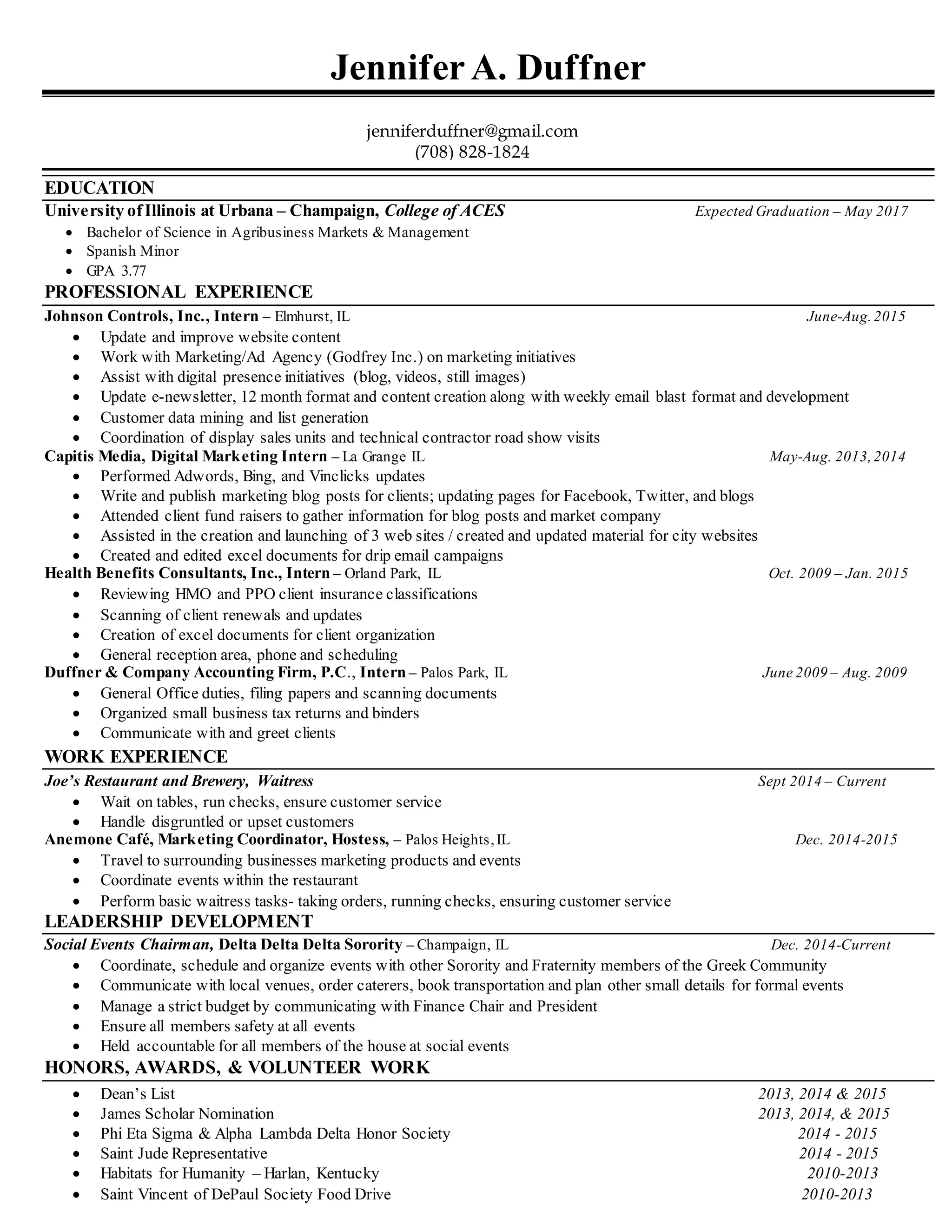 LinkedIn Resume | DOCX