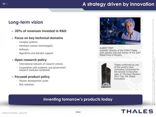thales-corporate-presentation 2015 | PDF