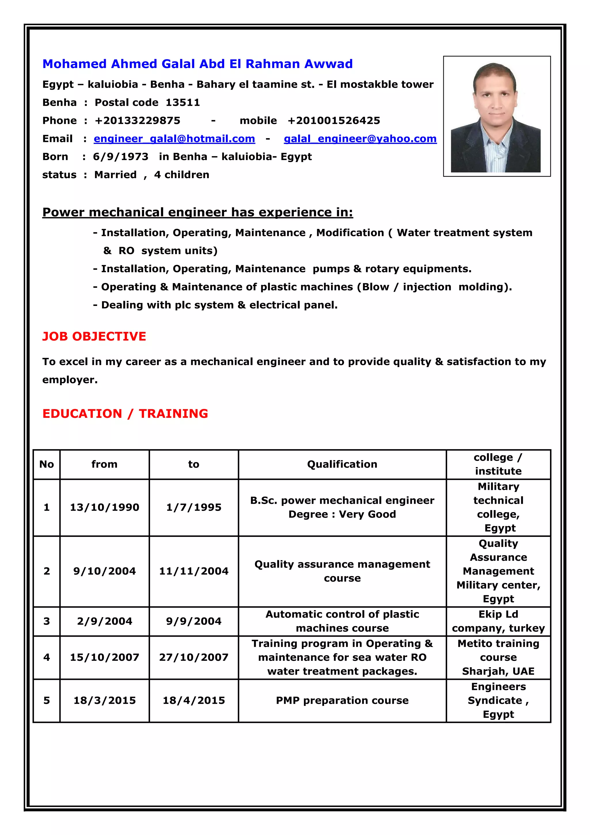 mohamed CV English R | PDF