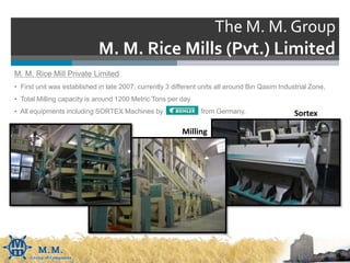M.M. Group - Profile Top Rice Exporter | PPTX | Agriculture | Industries