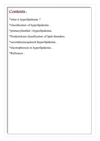 hyperlipidemia | DOCX