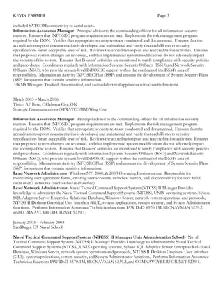 Kevin Farmer Chronological | PDF