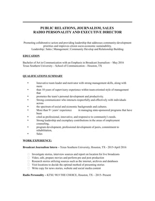GLORIAALEXANDERRESUME sales resume | PDF