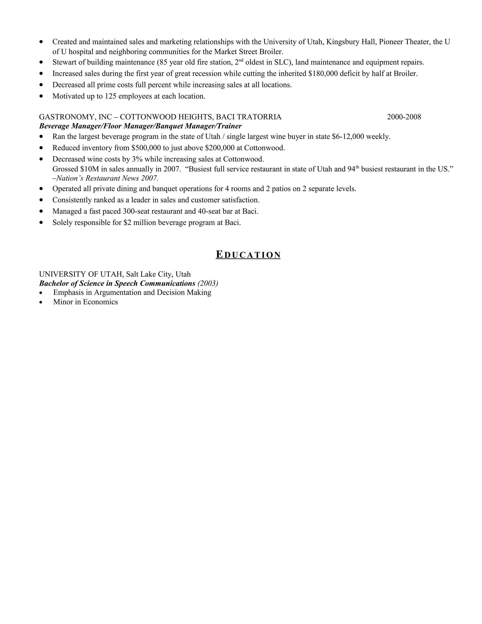 Todd Johnson Resume | DOC