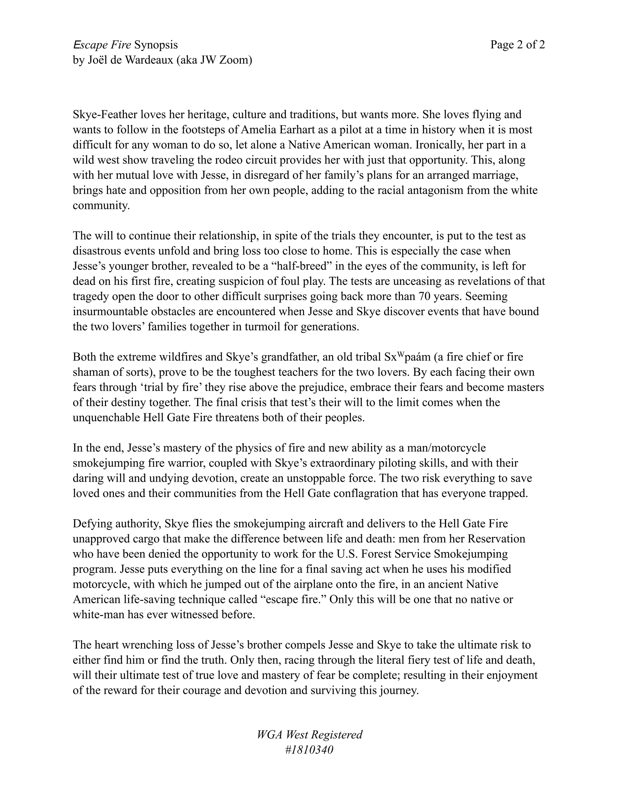 Escape Fire Synopsis | PDF | Western | Genres