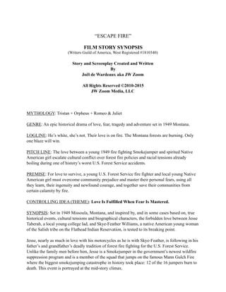 Escape Fire Synopsis | PDF | Western | Genres