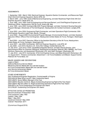 Col Ramage bio, 10 Aug 16 | PDF