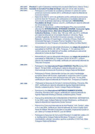Curriculum vitae- PÃ®rvu Bogdan Adrian | PDF