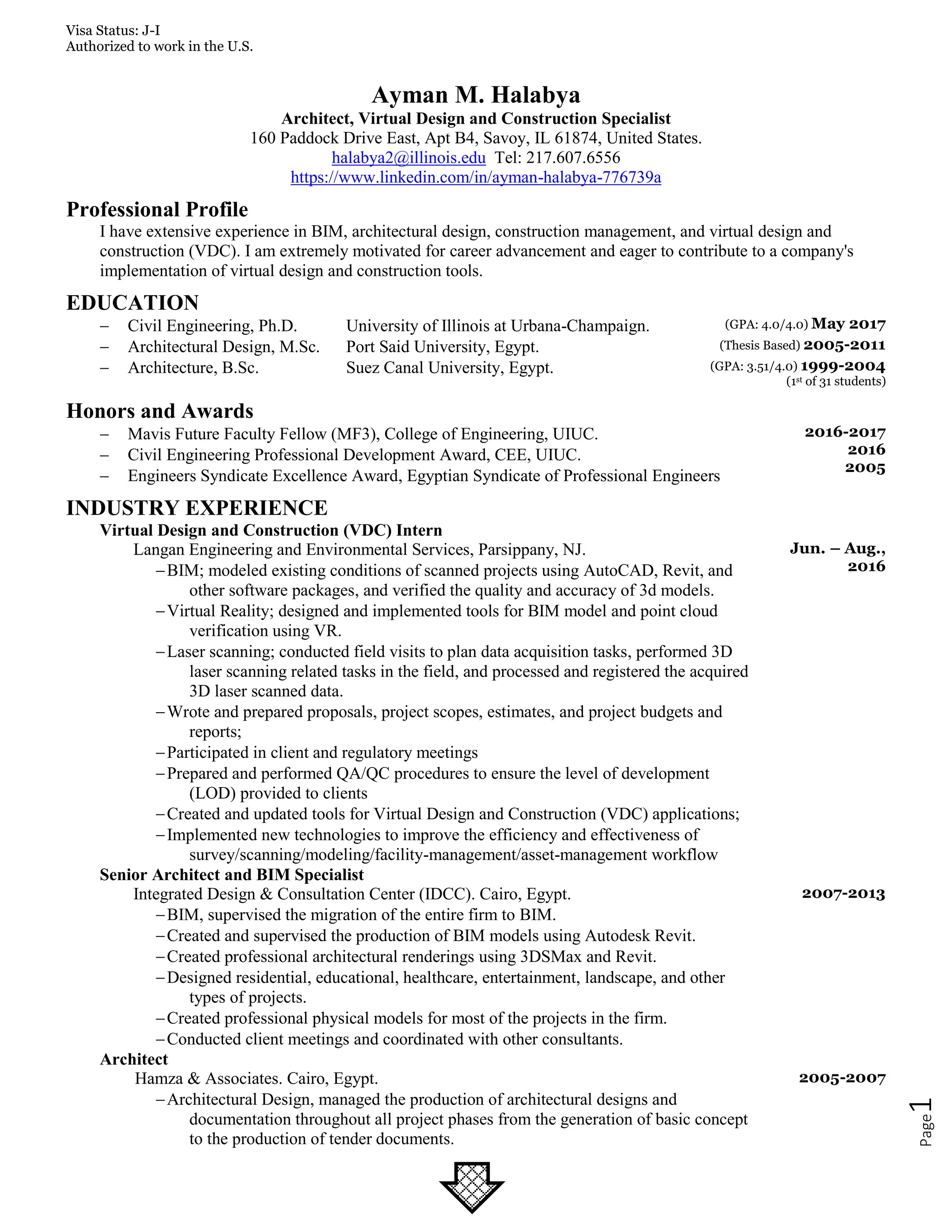 Ayman Halabya Resume 2017-FEB-2 | PDF