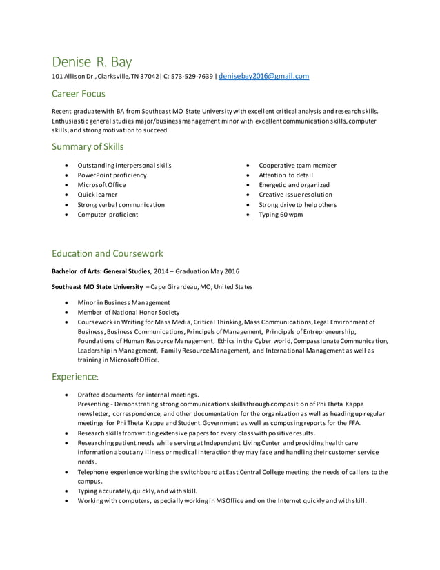 Resume2016 (1) | PDF