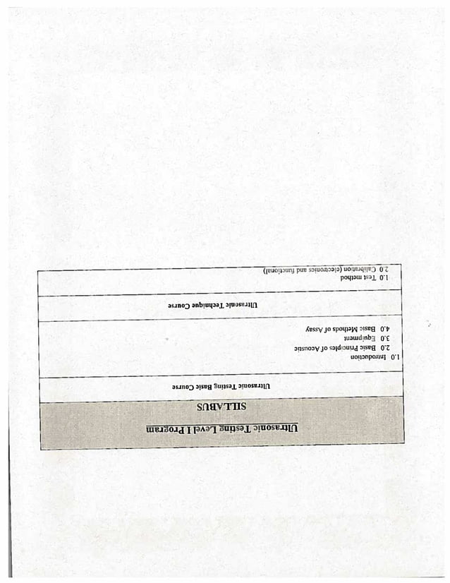 Certification UT LEVEL I | PDF