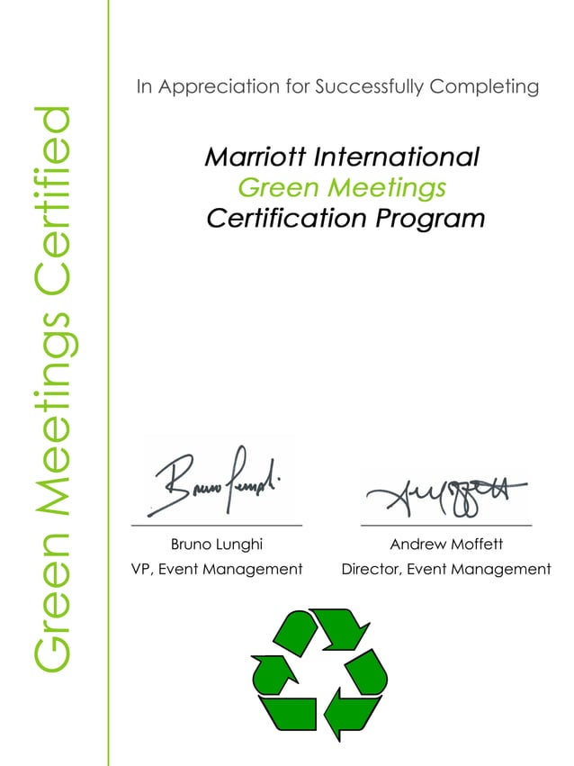 GenerateCertificate (green meetings) | PDF