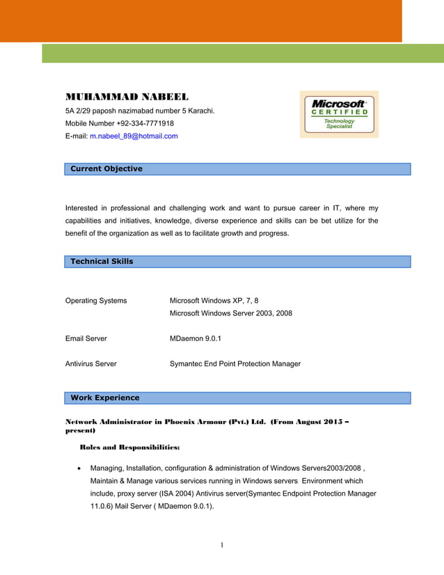 Nabeel CV | DOC