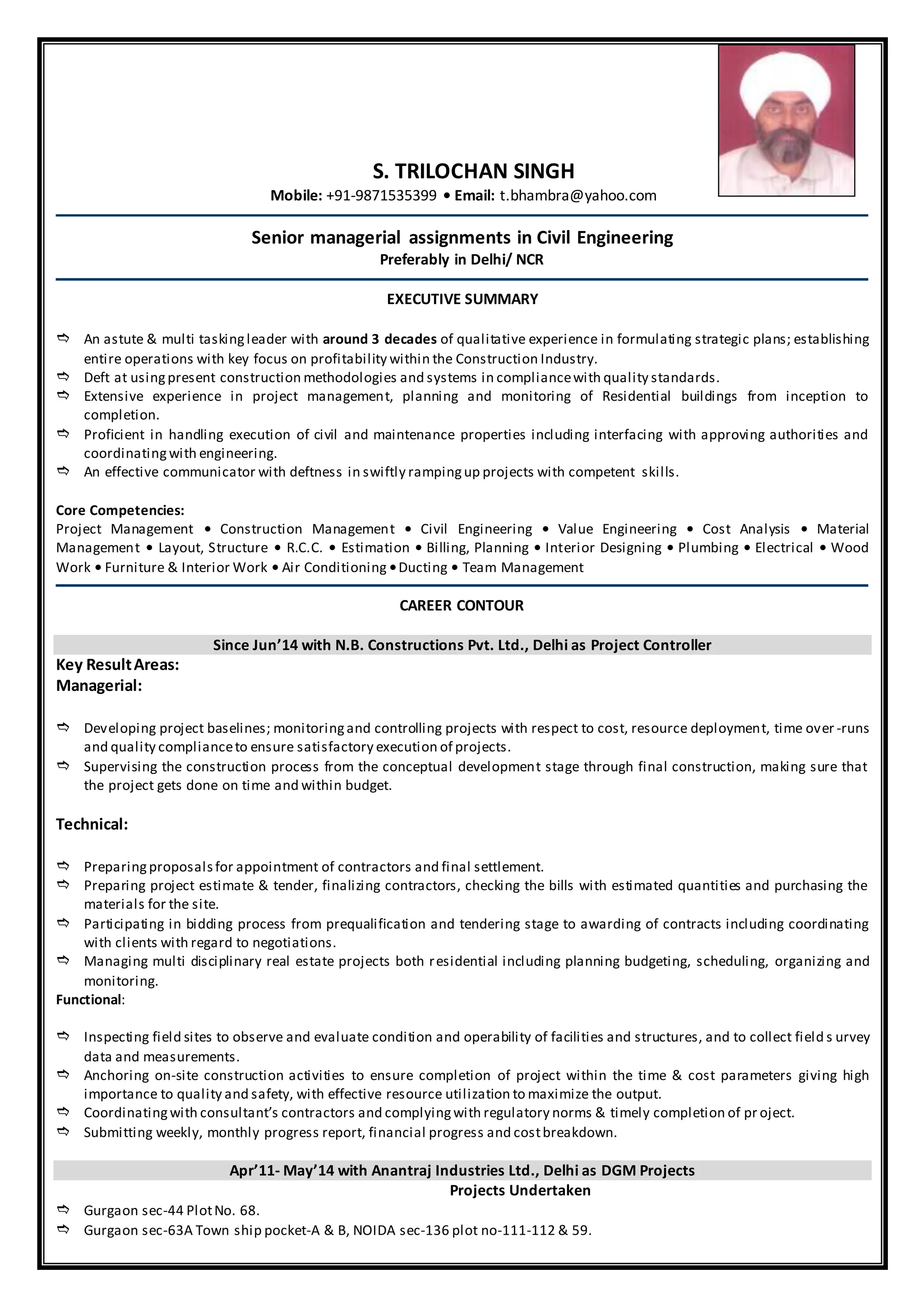 trilochanbhambra CV | DOCX