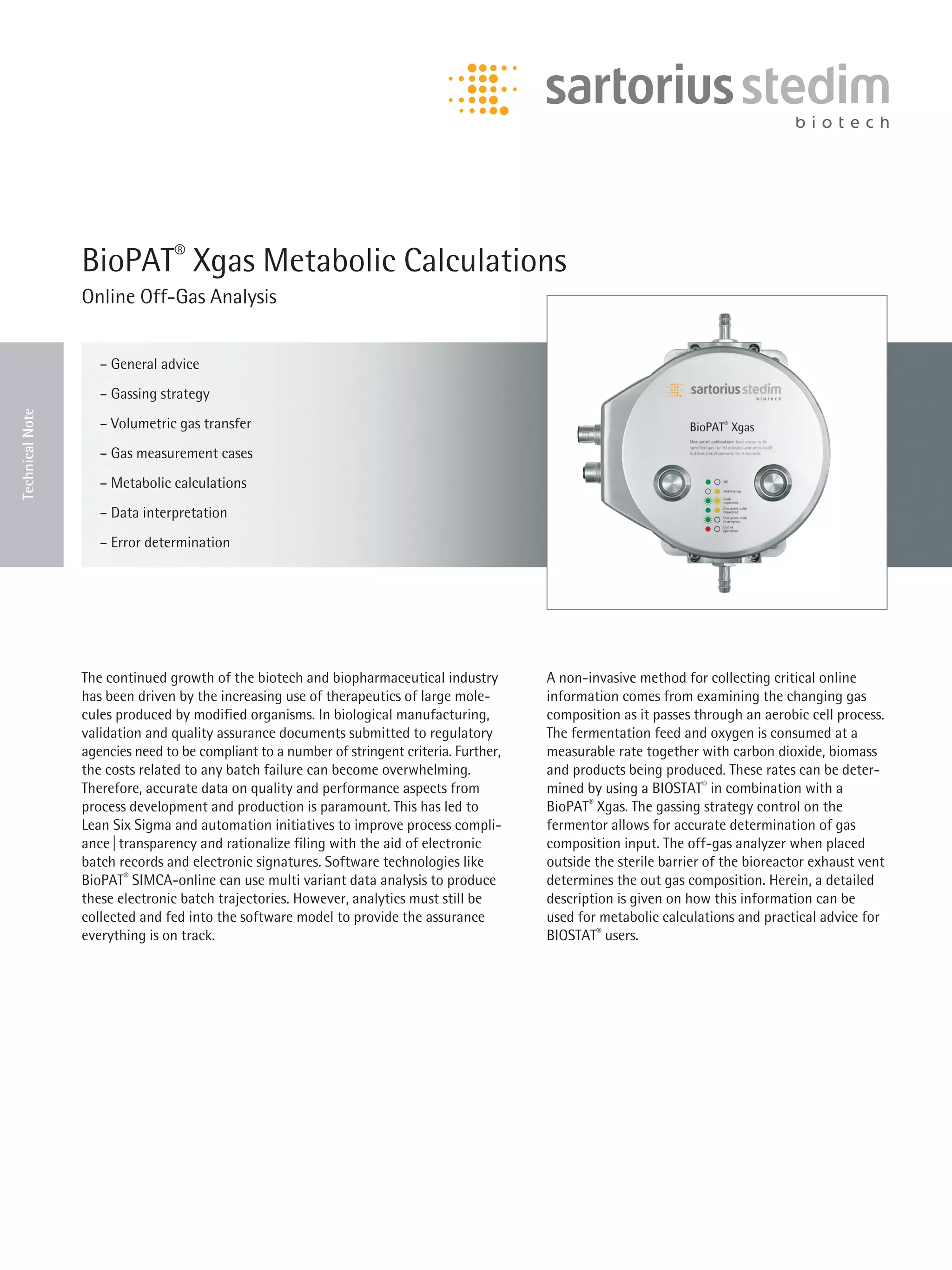Technical_Note_BioPAT_Xgas_SBI1002-e | PDF