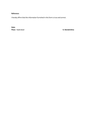 Ramakrishna CV | PDF