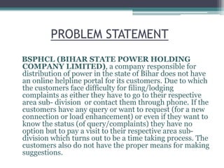 BIHAR STATE POWER HOLDING COMPANY LIMITED (BSPHCL | PPT