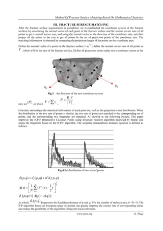 Method of Fracture Surface Matching Based on Mathematical Statistics | PDF