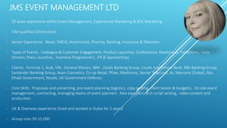 JMS EVENT MANAGEMENT | PPT