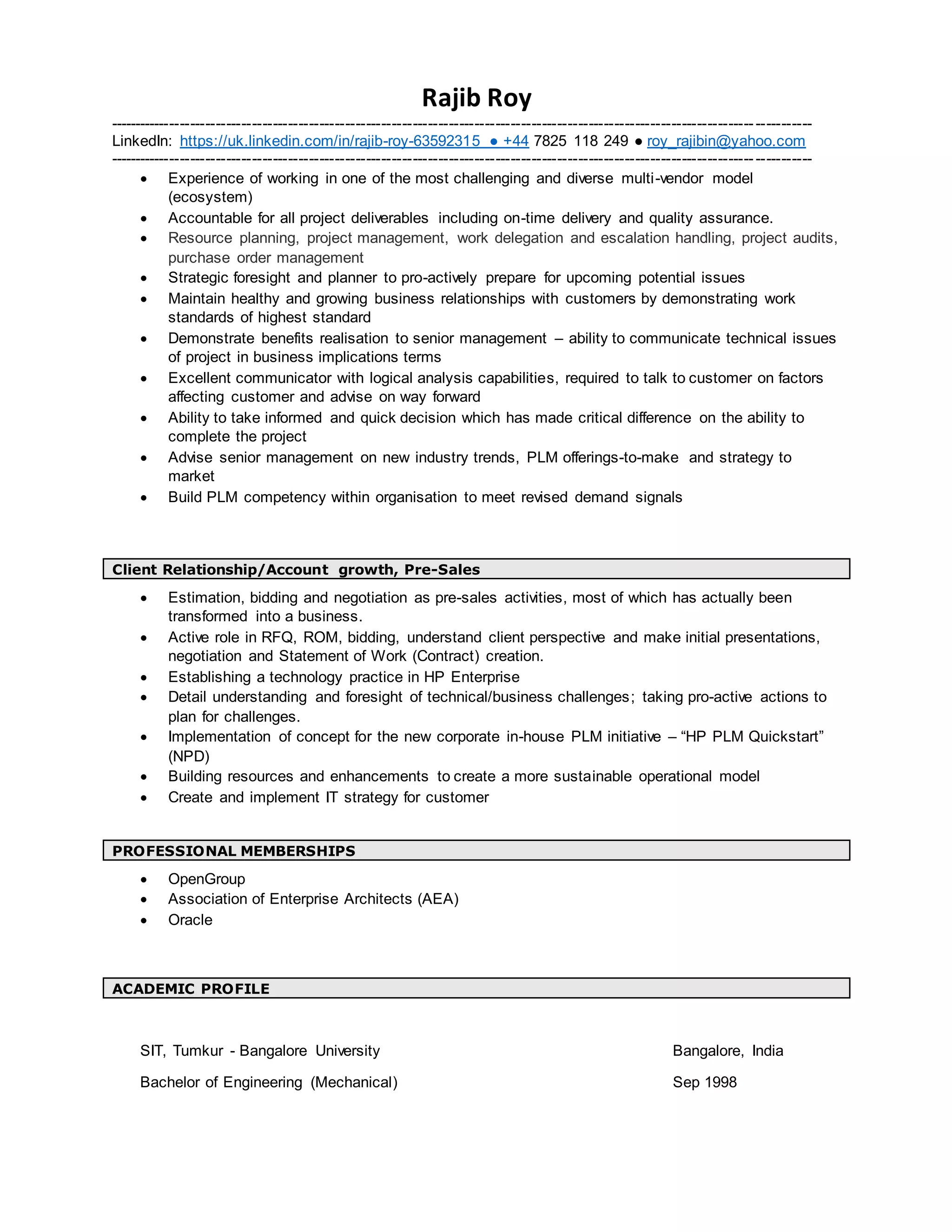 Rajib Roy -My CV | DOCX