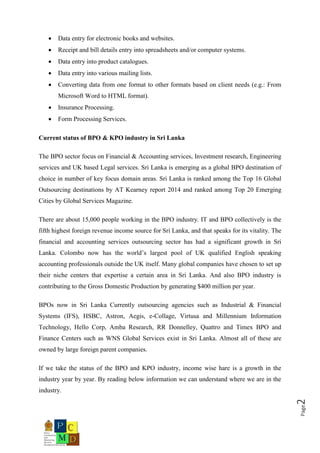 project proposal - BPO | PDF