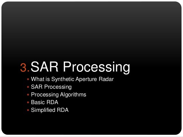 Design and implementation of GPU-based SAR image processor