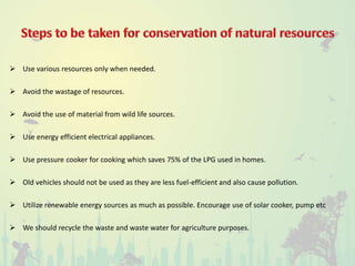 Natural resources renewable and non renewable | PPTX