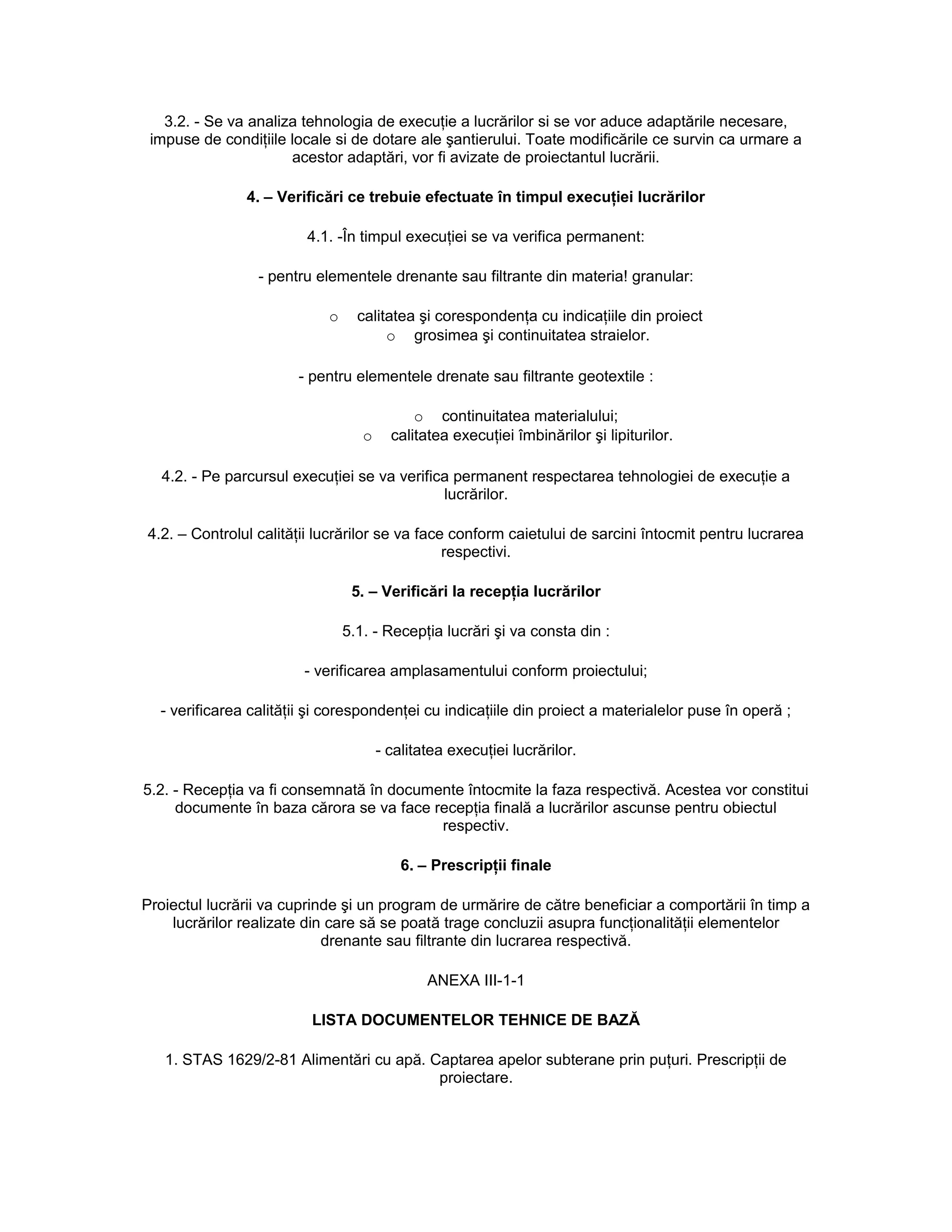 C 56 85 normativ pentru verificarea calităţii şi recepţia lucrărilor de construcţii şi ...