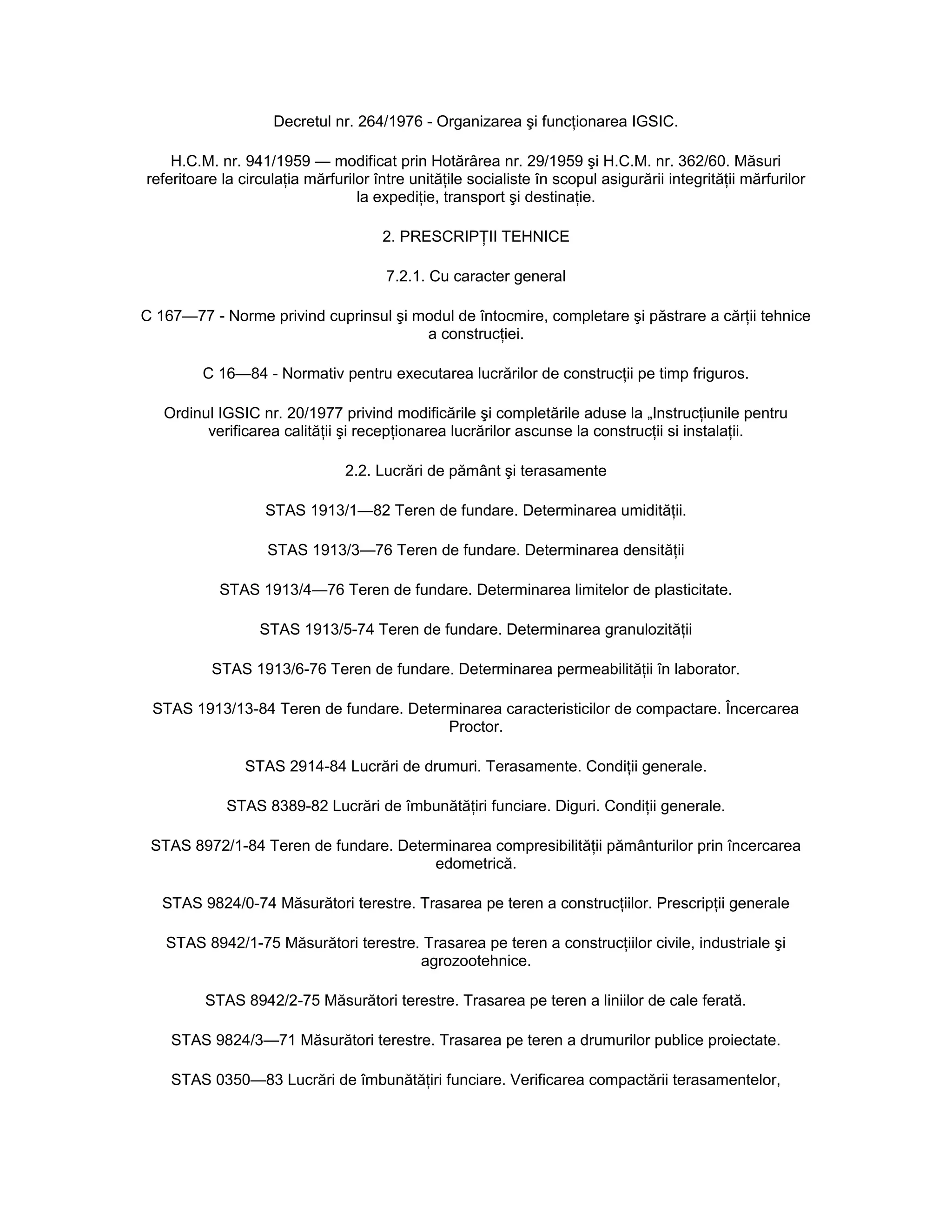 C 56 85 normativ pentru verificarea calităţii şi recepţia lucrărilor de construcţii şi ...