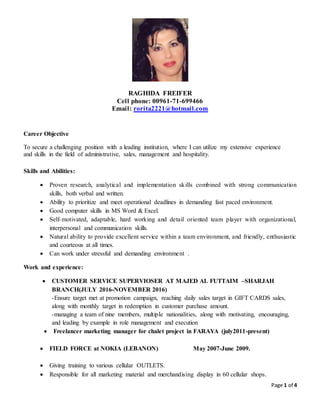 CV OF RAGHIDA FREIFER (1) | DOCX