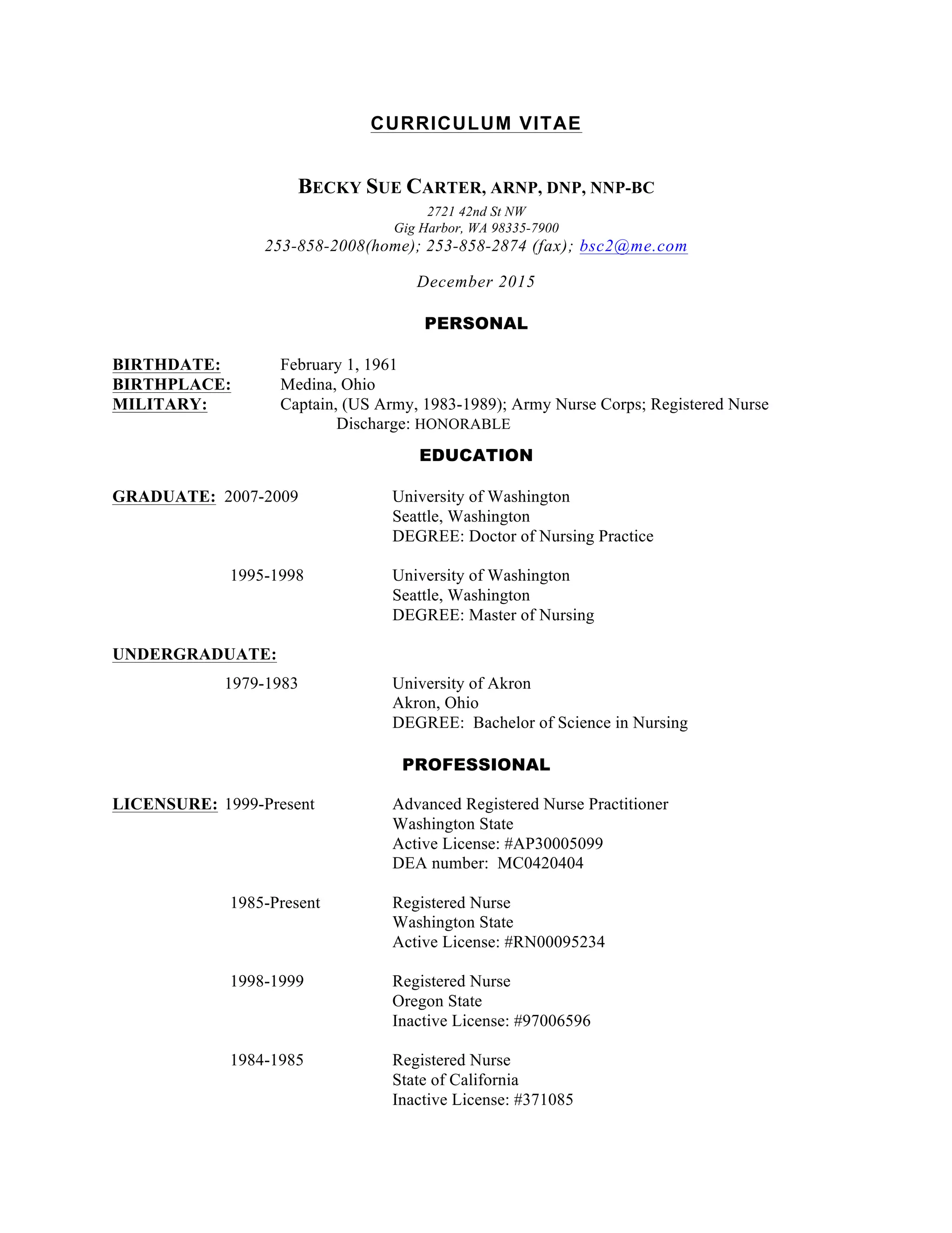 Carter_Becky_CV-2015 | PDF