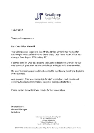 Bella Gina Ref Letter | DOCX