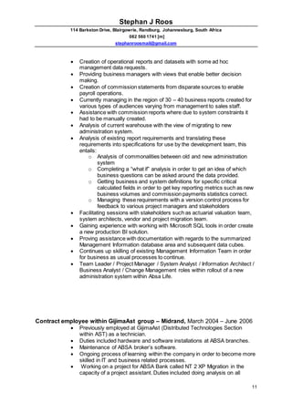 Stephan Roos CV 2015 09 30 | DOCX