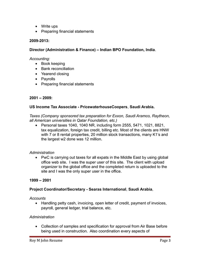 Roy Resume | PDF