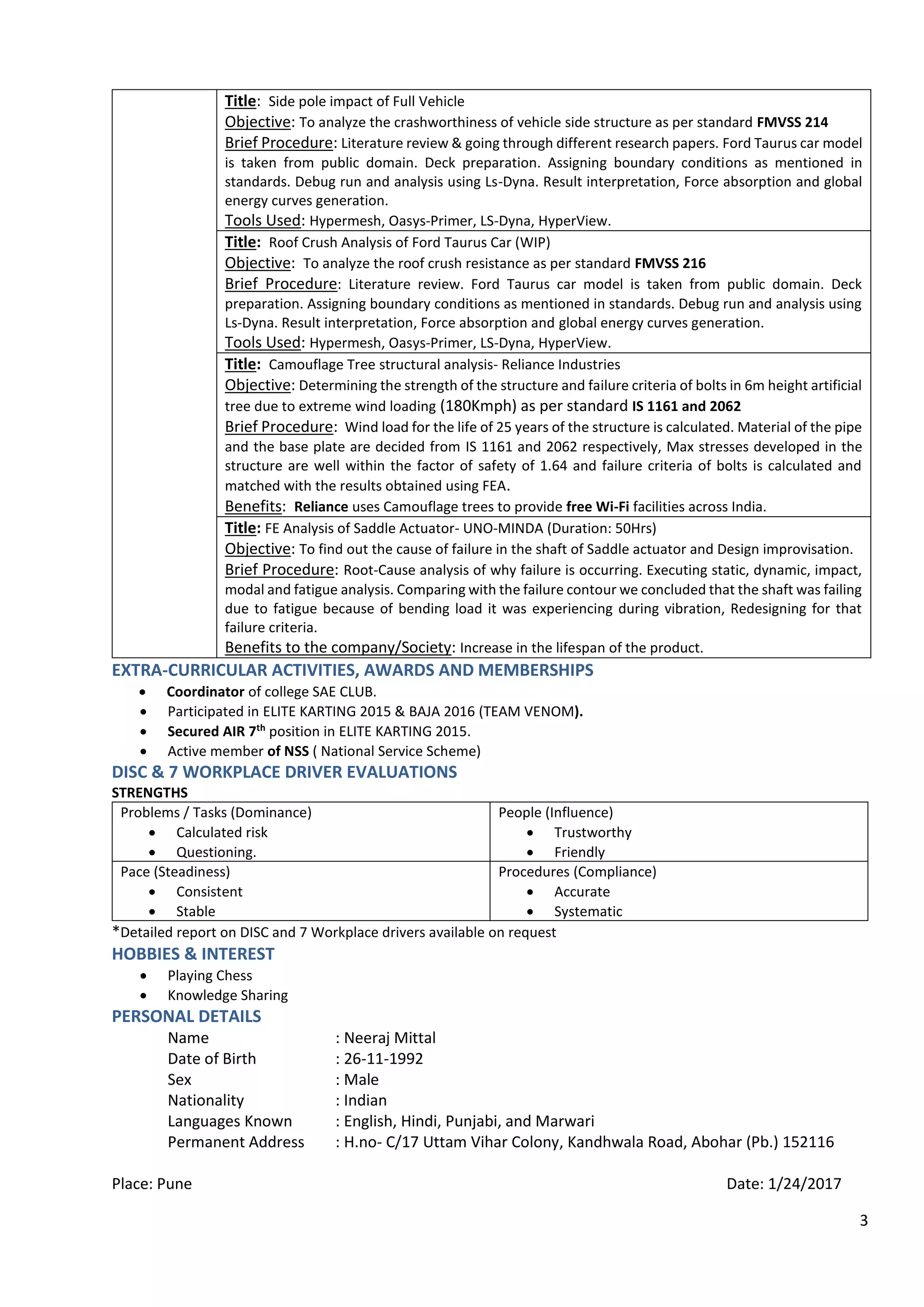 Neeraj Mittal CV at IKSC | PDF