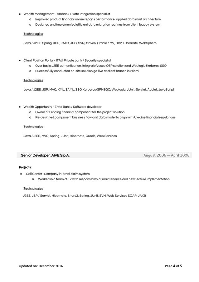 Resume - Sergio Guidi | PDF