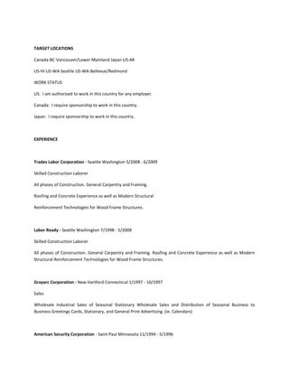 distinctive resume for stuart otis anderson | PDF