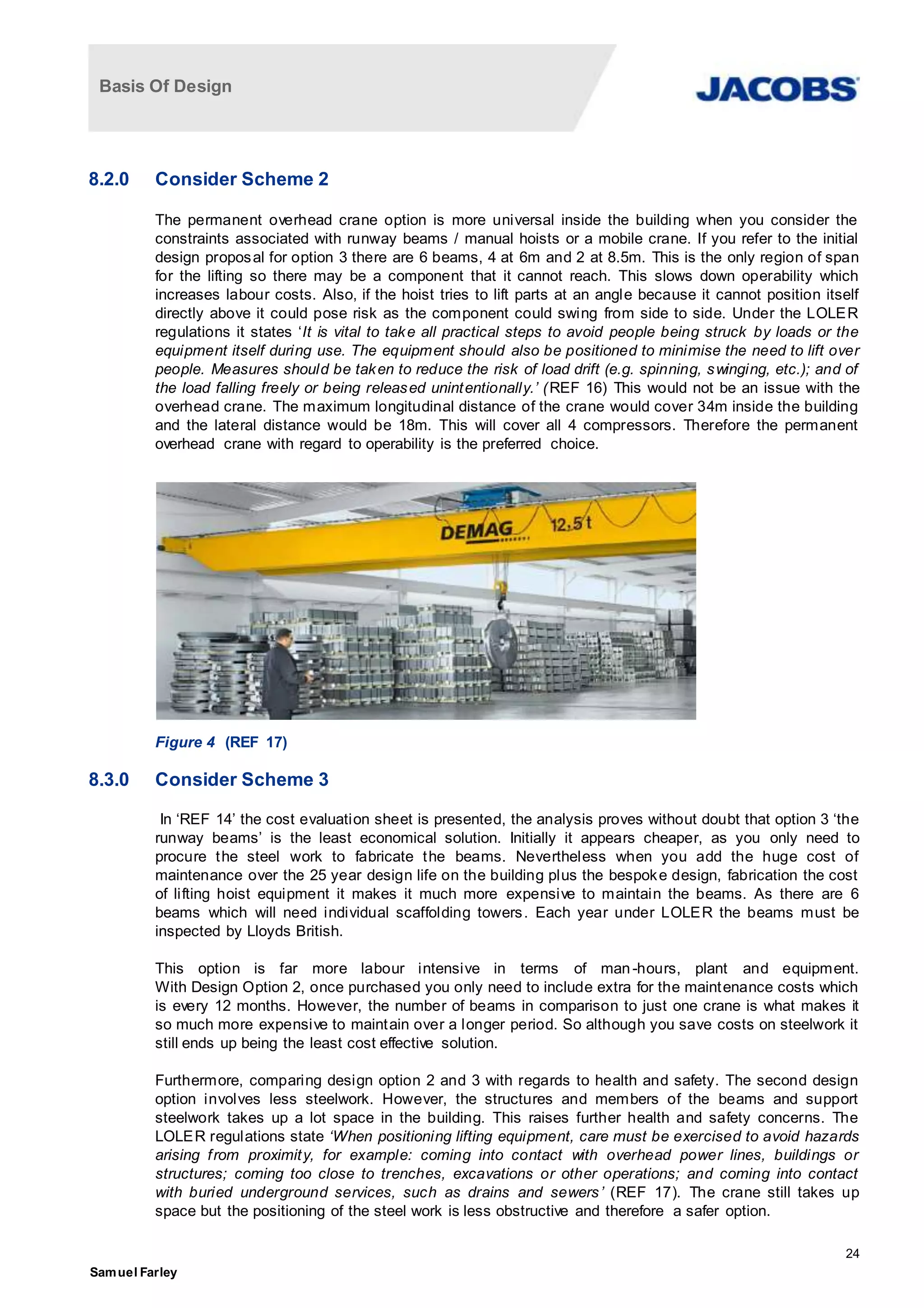 Lifting Solution For Compressor House | DOCX