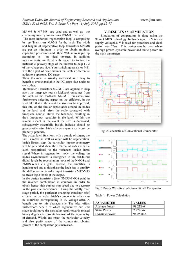 Analysis and Comparison of CMOS Comparator At 90 NM Technology | PDF | Computer Peripherals ...
