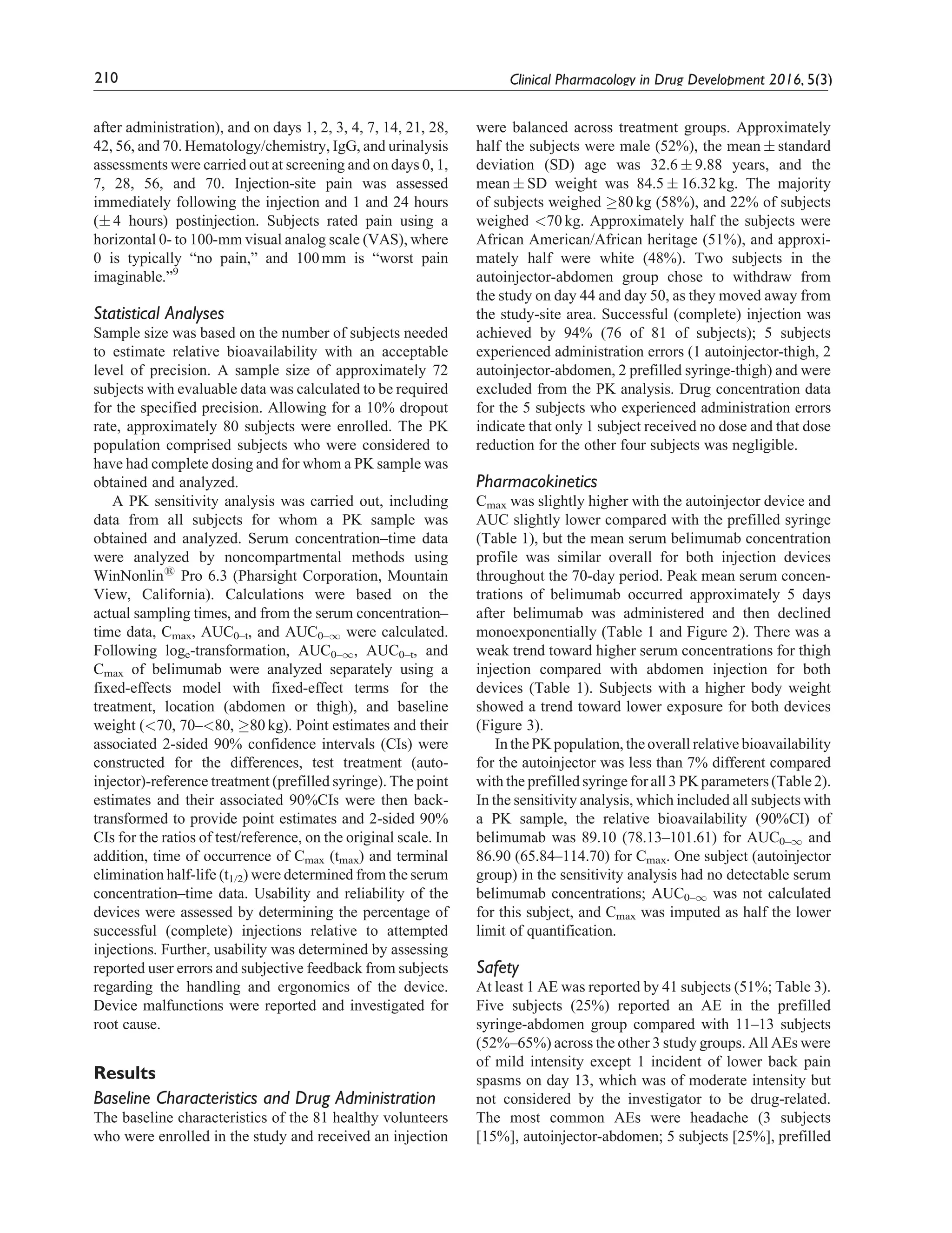 Glaxo Smith Kline (HGS) Benlysta Autoinjector | PDF