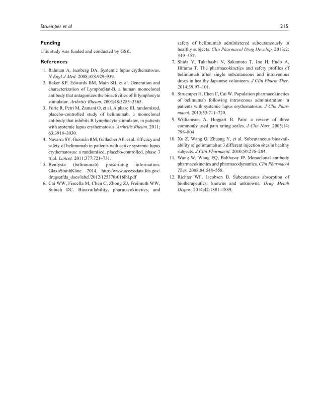 Glaxo Smith Kline (HGS) Benlysta Autoinjector | PDF