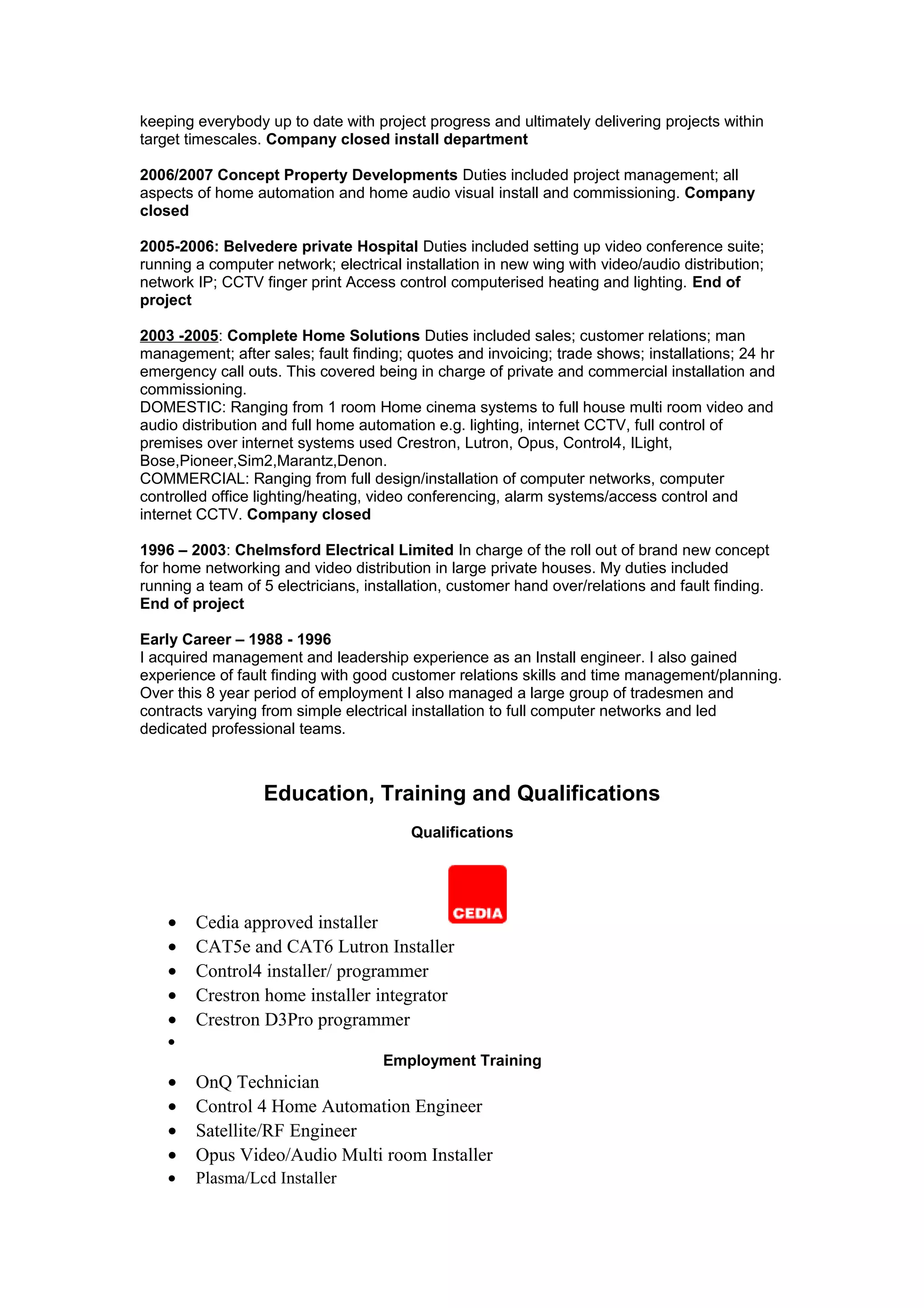Mark's CURRICULUM VITAE (5) | PDF