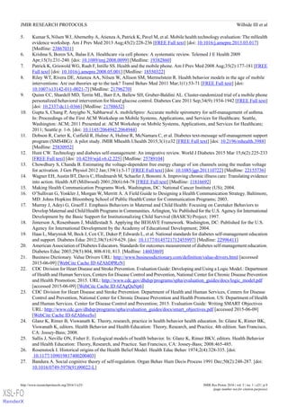 Wilhide, Peeples, & Anthony Kouyate (2015) Evidence-Based mHealth ...