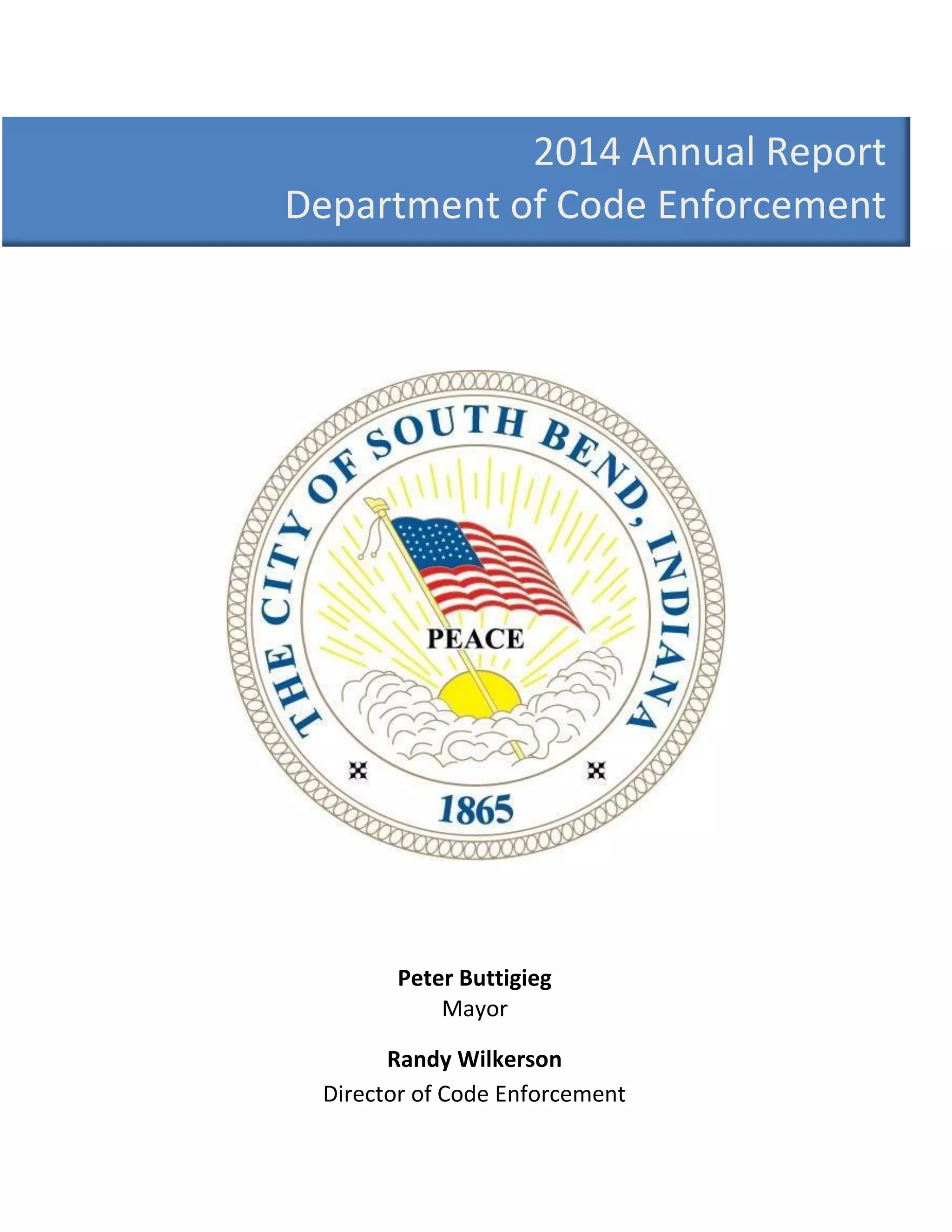 2014 Code Enforcement Annual Report | PDF