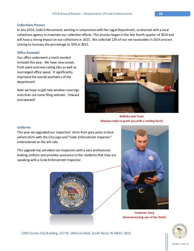 2014 Code Enforcement Annual Report