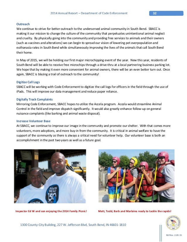 2014 Code Enforcement Annual Report